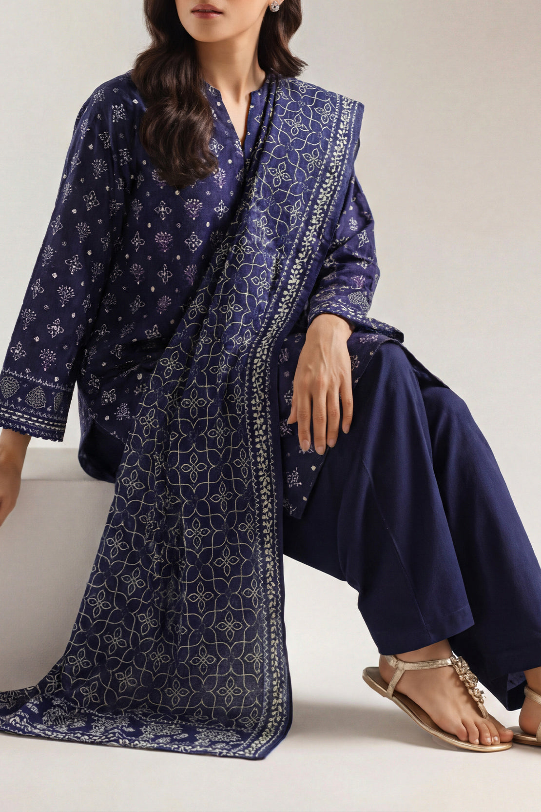 Stitched Lawn Suit – Printed (3PC,2PC Or Shirt) – SAYA