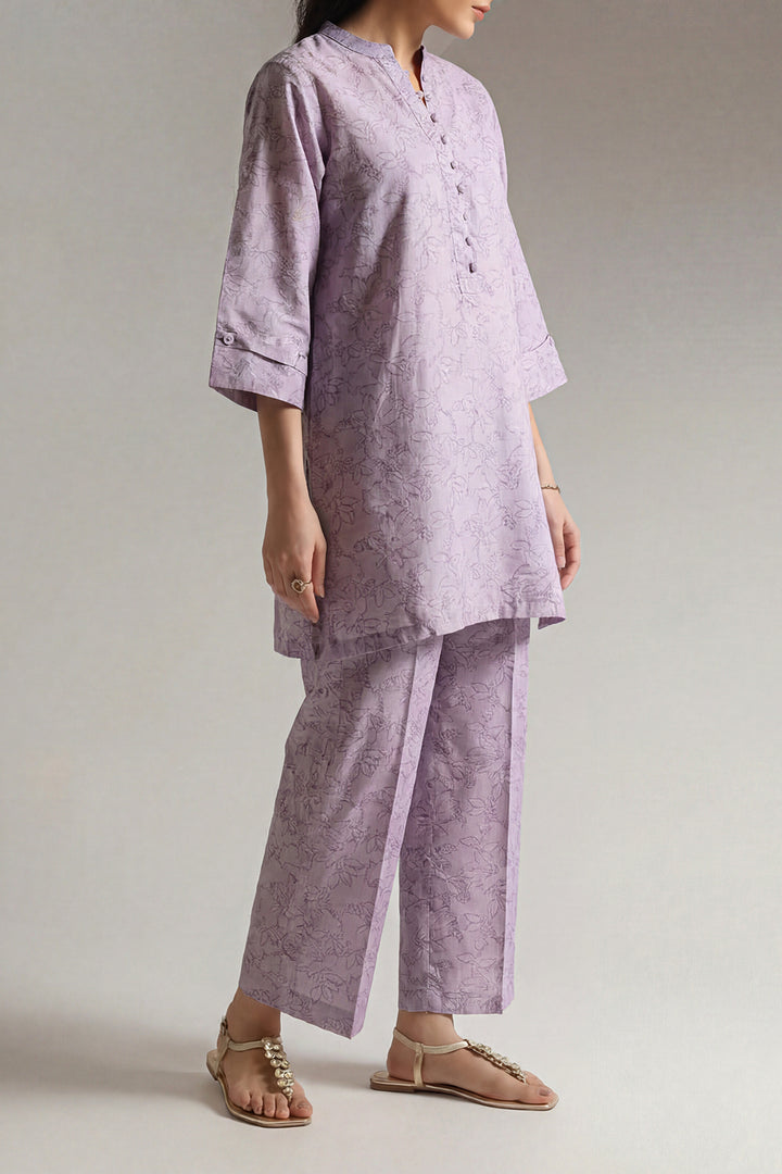 Stitched Cotton Jacquard Suit – (2PC Or Shirt) – SAYA