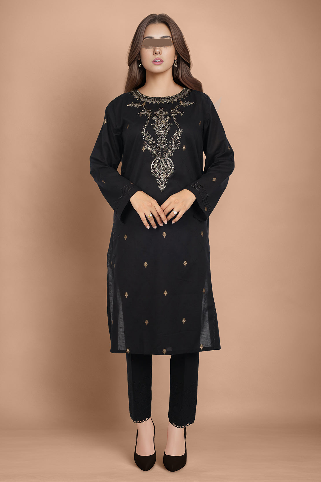 Jacquard Cotton Stitched Shirt – Saya