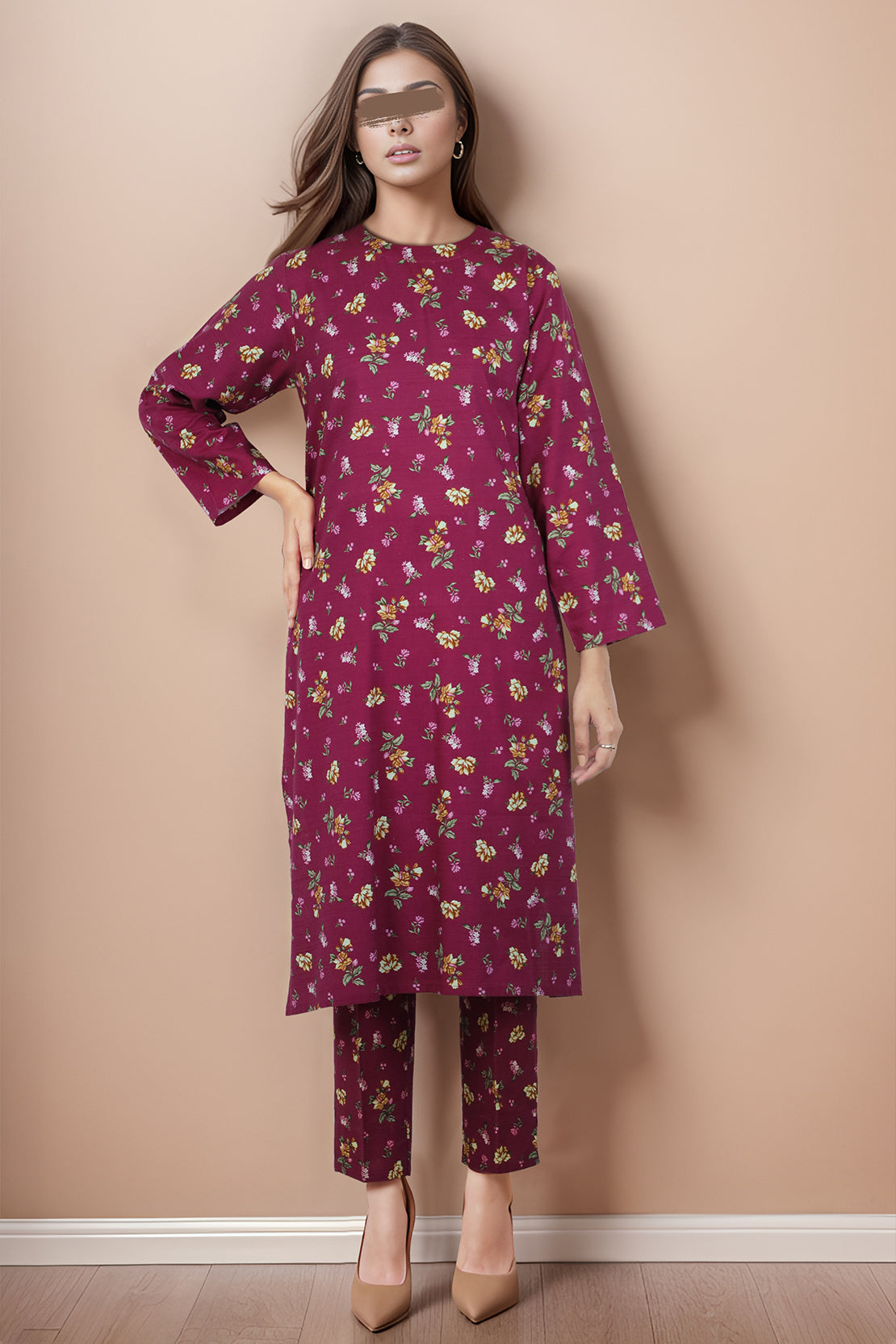 Printed Cotton Dobby Stitched 2 Piece (Shirt/Trouser) – SAYA