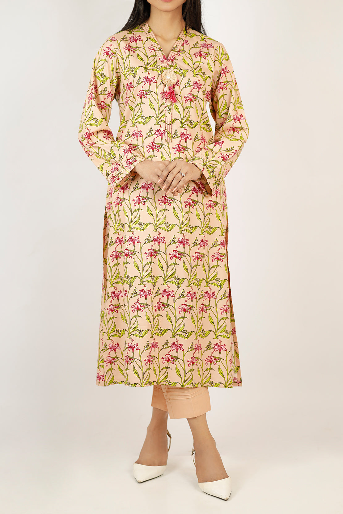 Printed Soft Touch Cotton Stitched 3 Piece – SAYA