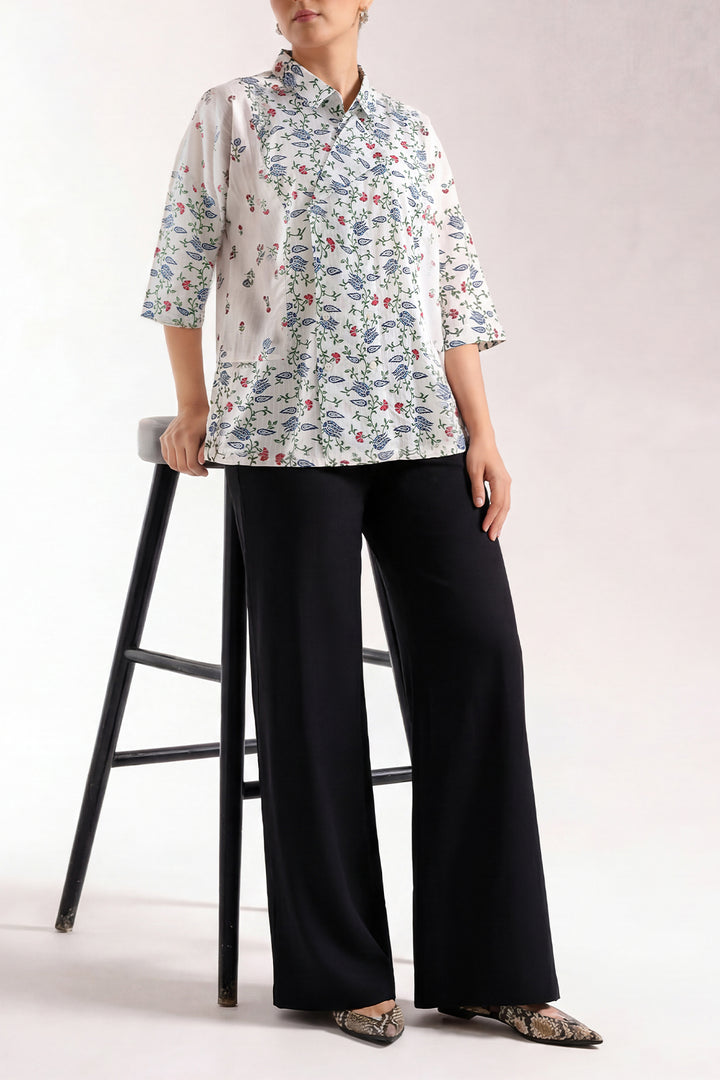 Printed Lawn Stitched Shirt – SAYA