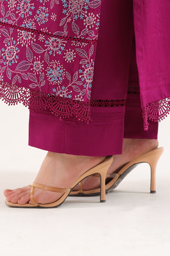 Unstitched Solid Embroidered Cross Hatch 3 Piece – SAYA