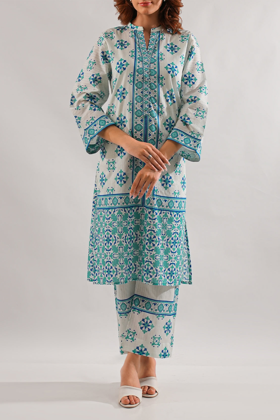 Printed Cotton Stitched Shirt – SAYA